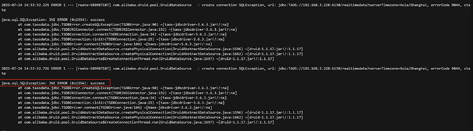 docker-compose部署的java程序中，连接tdengine报错JNI:sucess - 开源版问题专区 - TDengine 社区论坛
