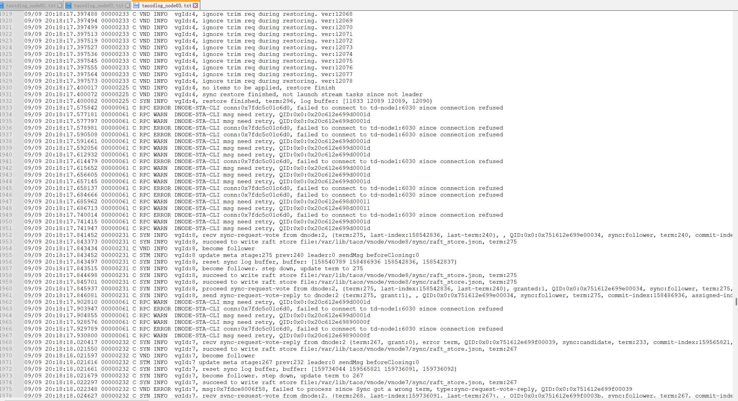 td集群查询报错Query memory exhausted 配置forceReadConfig =1 集群起不来 - 开源版问题专区 - TDengine 社区论坛